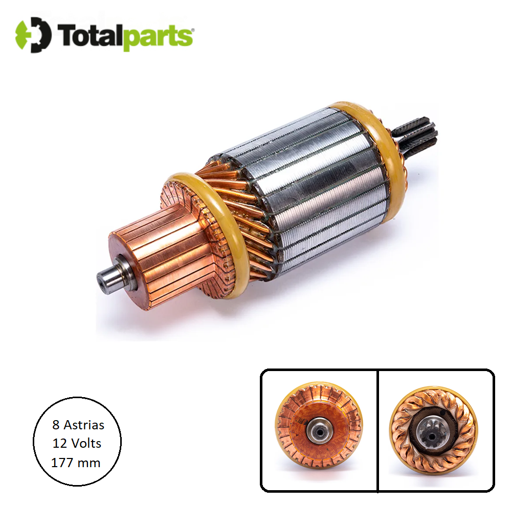 Armadura Para Marcha Delco 12 Volts 8 Astrias Serie 28Mt Chevrolet Gmc ...